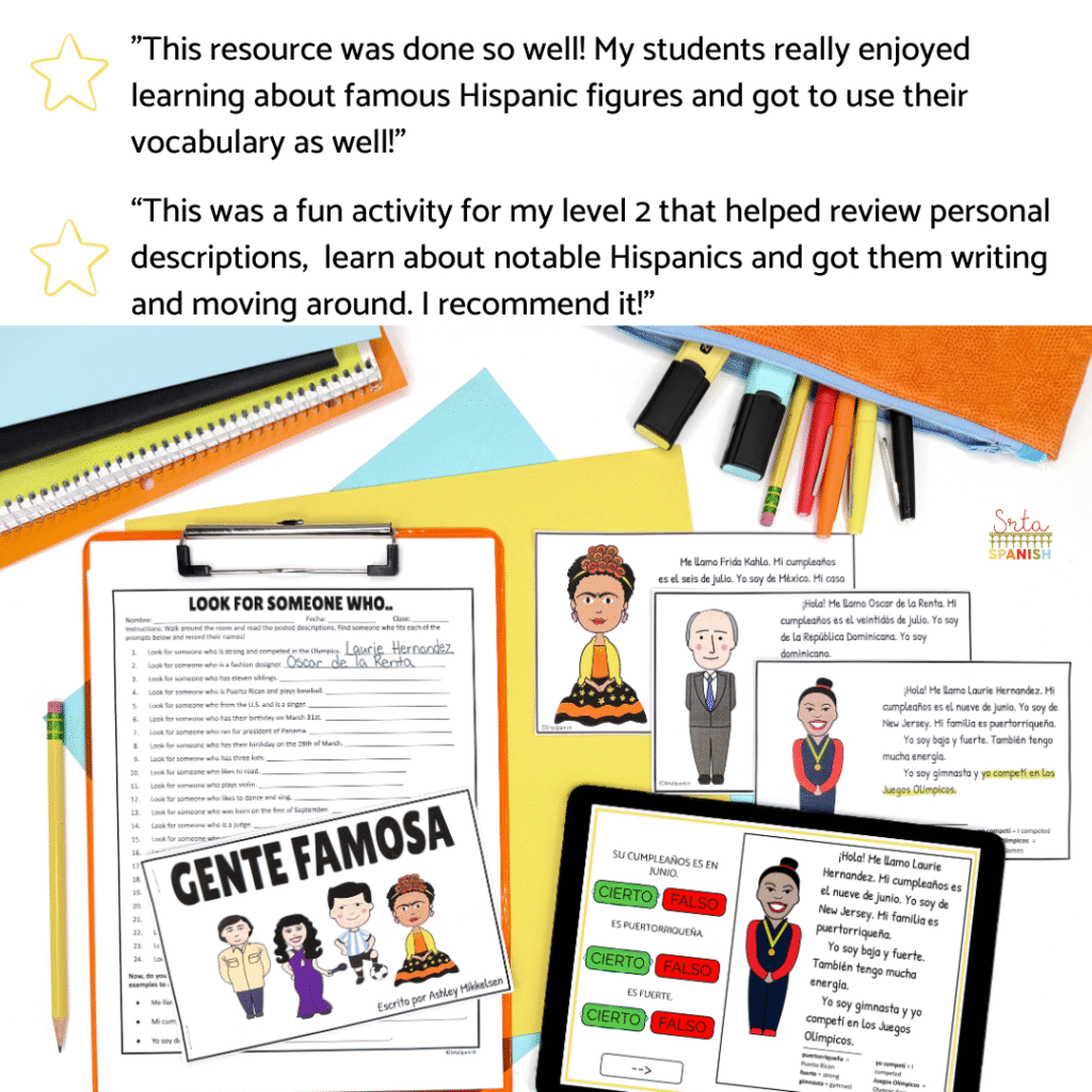 Hispanic Heritage Month Reading Comprehension Passages and Activities ...