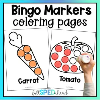 Free Alphabet Coloring Pages Fine Motor Activities Bingo Marker Dauber ...