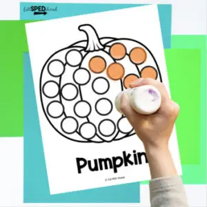Vegetables Fine Motor Activities Bingo Marker Dauber Printable Coloring ...