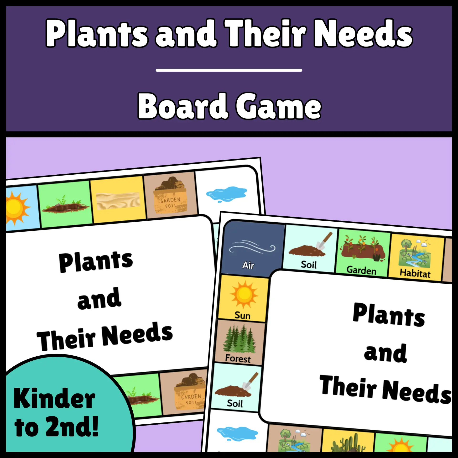 Characteristics of Living Things Plants Board Game | Life Science ...