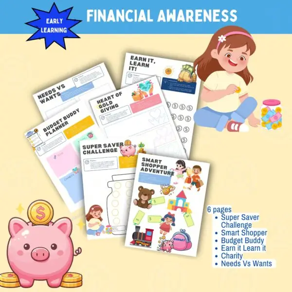 Financial Awareness Packet For Early Learners - TeacherStore.io™