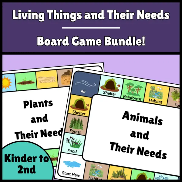 Bundle! Characteristics of Living Things Board Games | Life Science ...