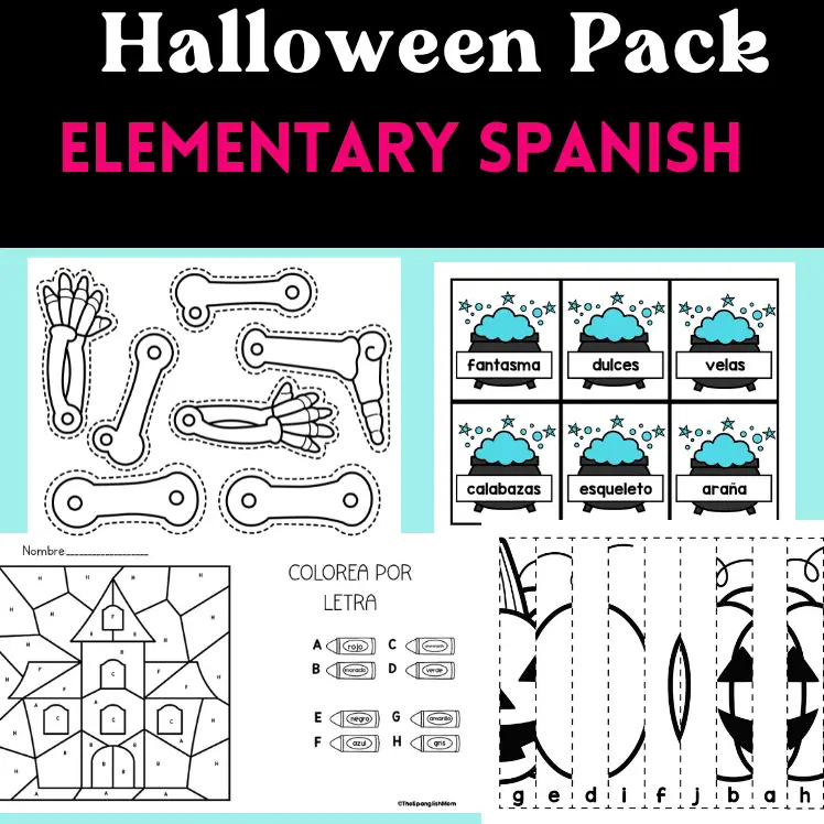 Halloween Pack Elementary Spanish - TeacherStore.io™