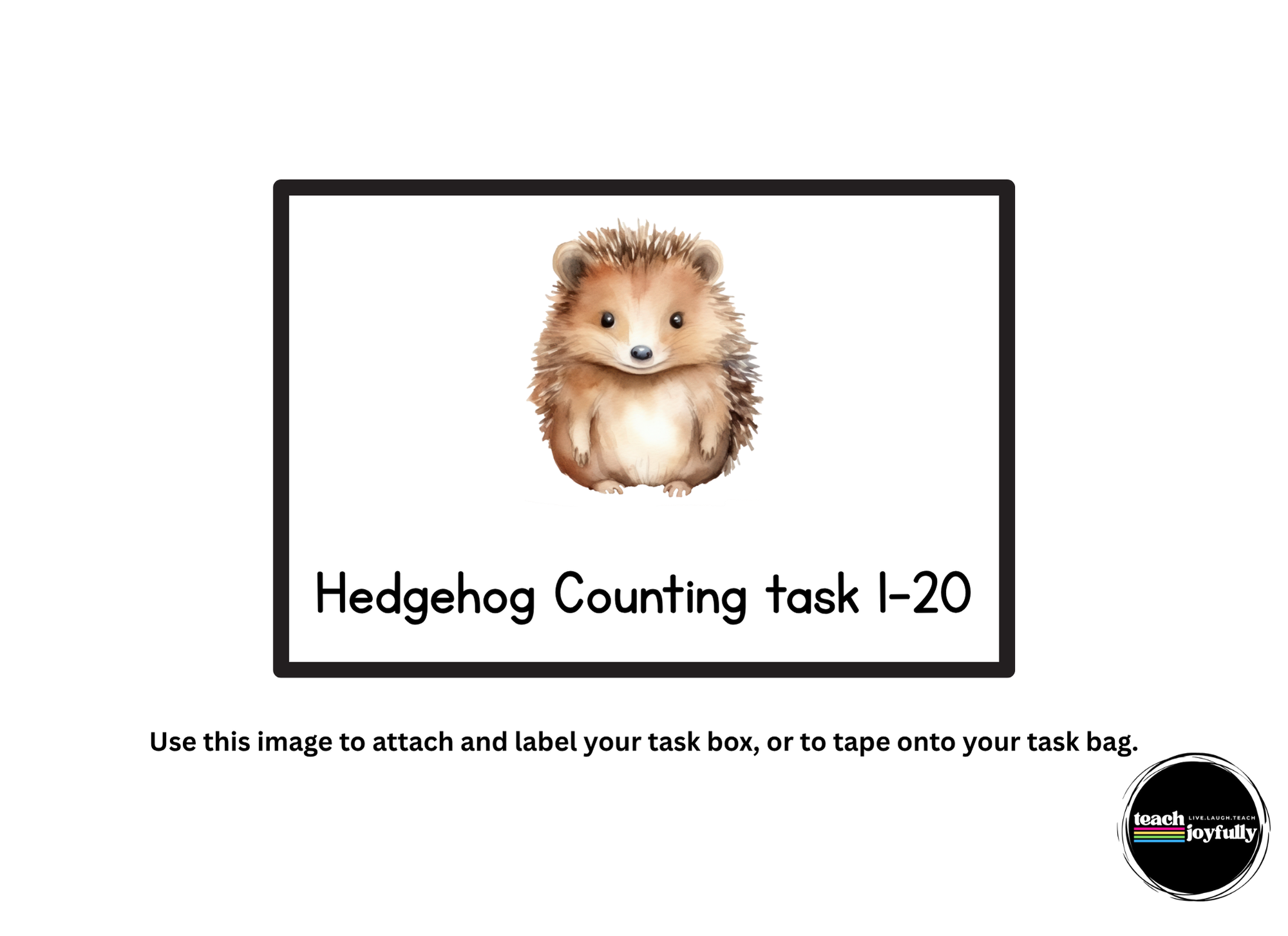 Holiday Hedgehog Counting Task – Winter Math Centers, Errorless ...