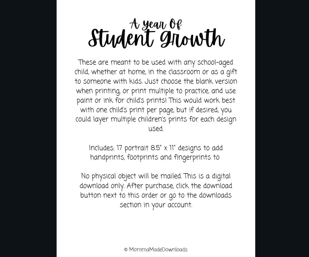 A Year of Student Growth: 17 Seasonal Holiday Handprint Footprint ...