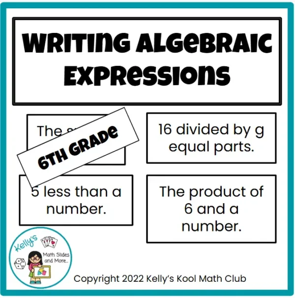 Algebra: 6th Grade Writing Algebraic Expressions Lesson - Google Slides ...