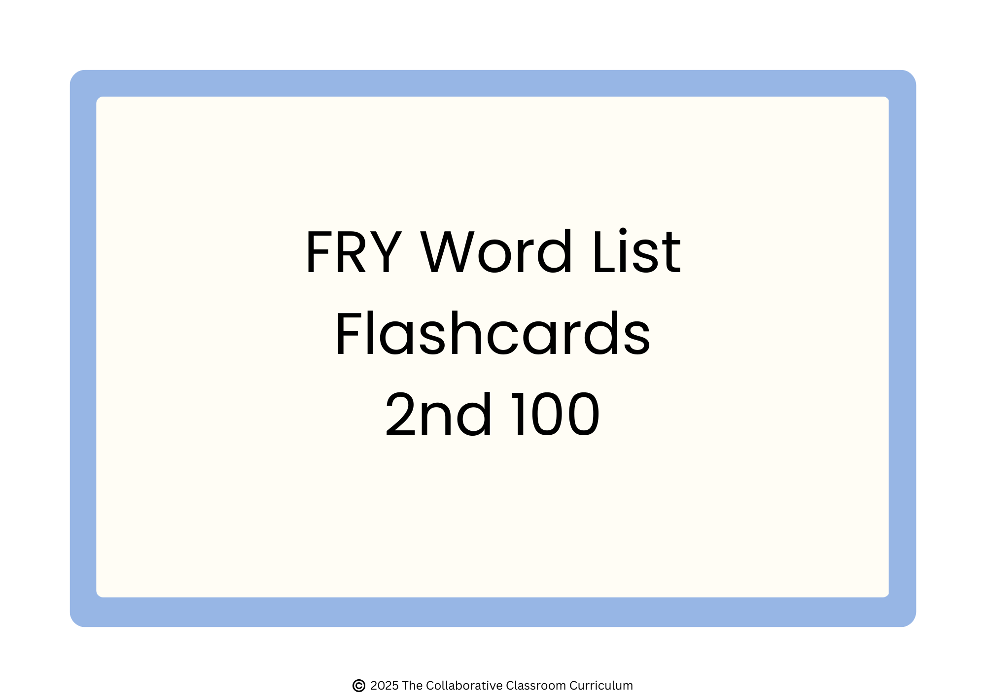 2nd 100 words of the Fry Word List Flashcards Pastel Colors ...