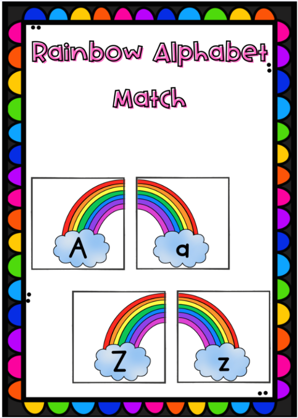 Rainbow Alphabet Matching Game - TeacherStore.io™