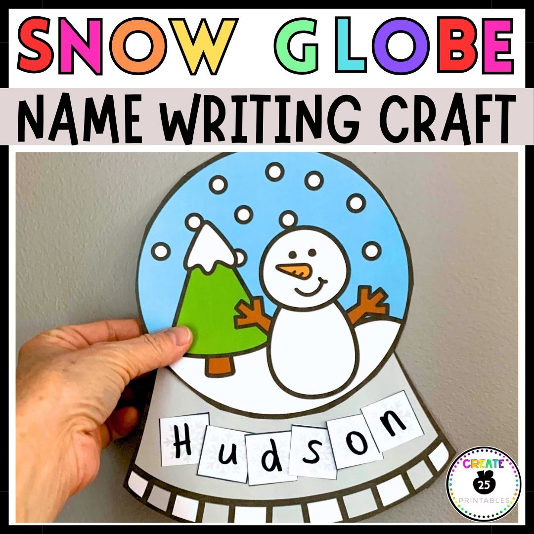 January Craft | Snow Globe Craft | Snow Globe Activity - TeacherStore.io™