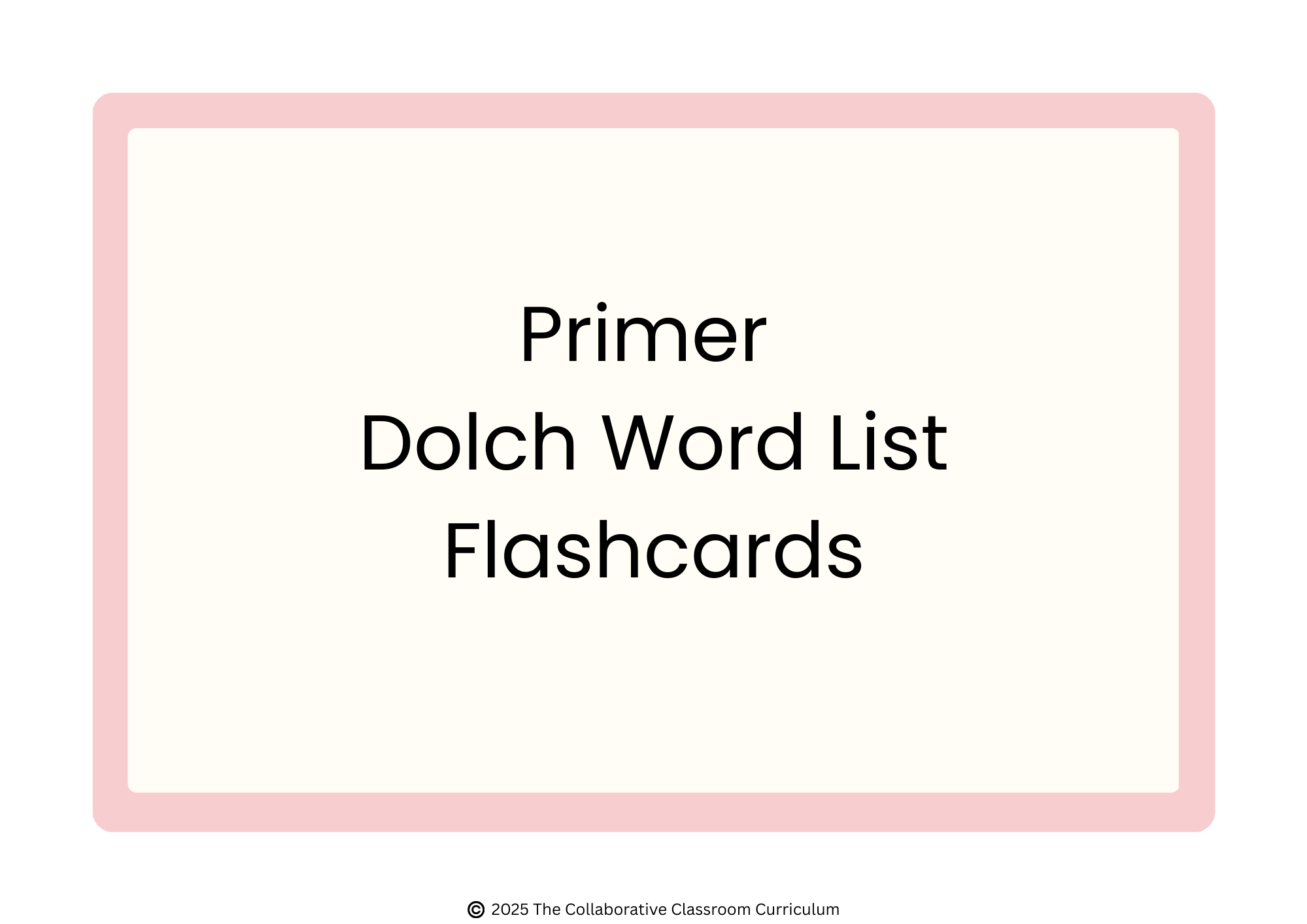 Primer Dolch Word List Flashcards in Blue Green and Pink Pastel Colors ...