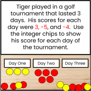 Integer Chip Bundle of 4 Lessons - All 4 Operations - Digital and ...