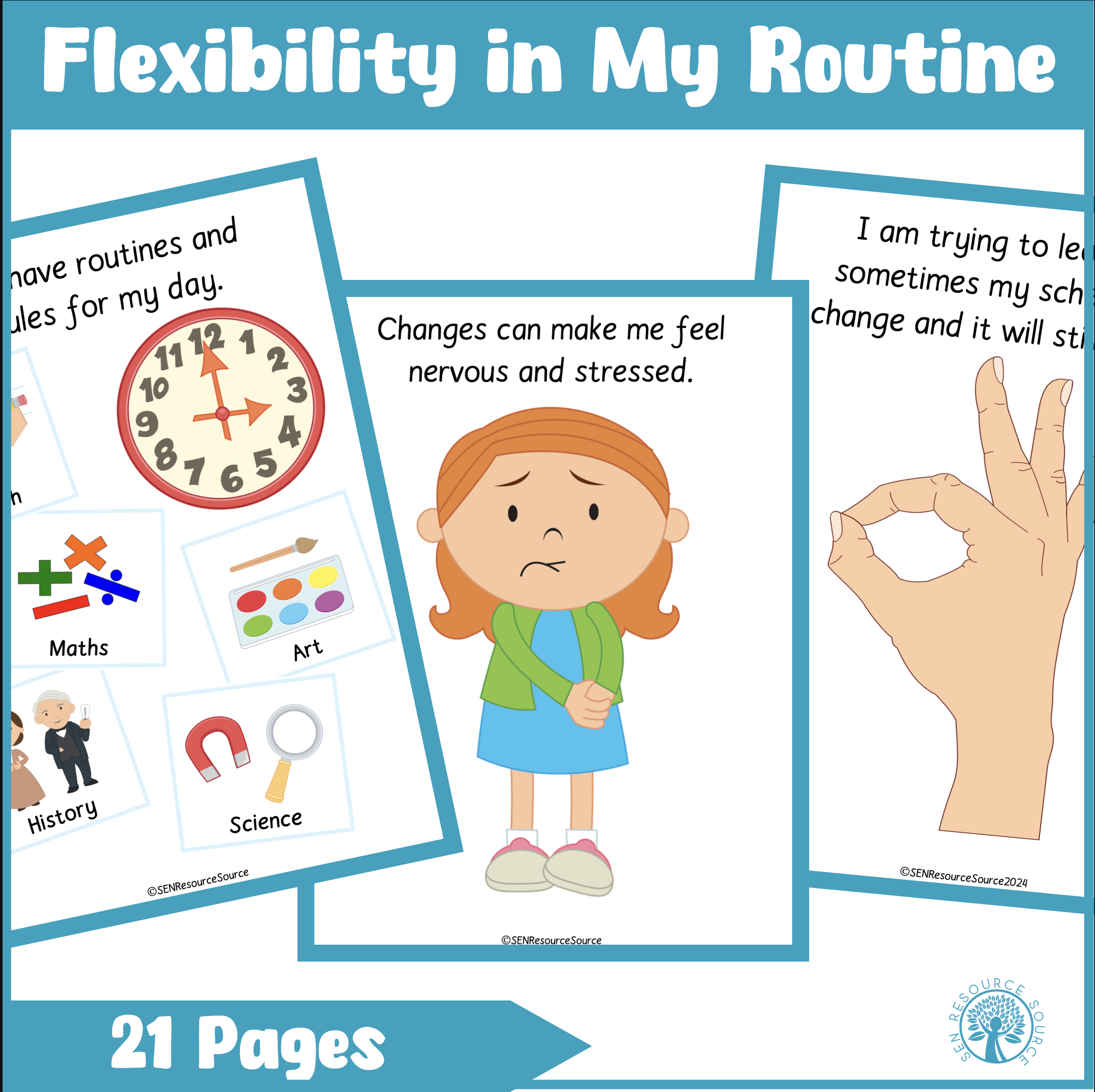 Being Flexible in My Routine Social Story - TeacherStore.io™