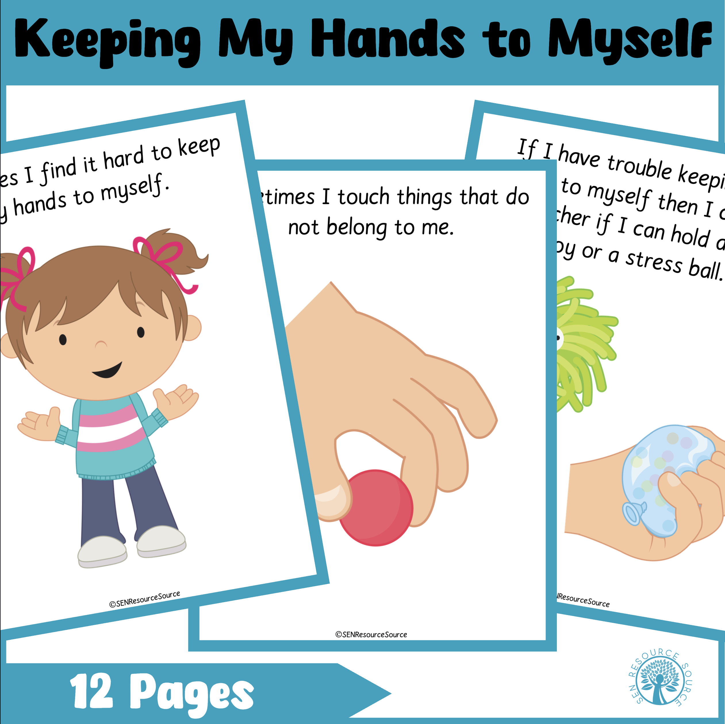Keeping My hands To Myself Social Story - TeacherStore.io™