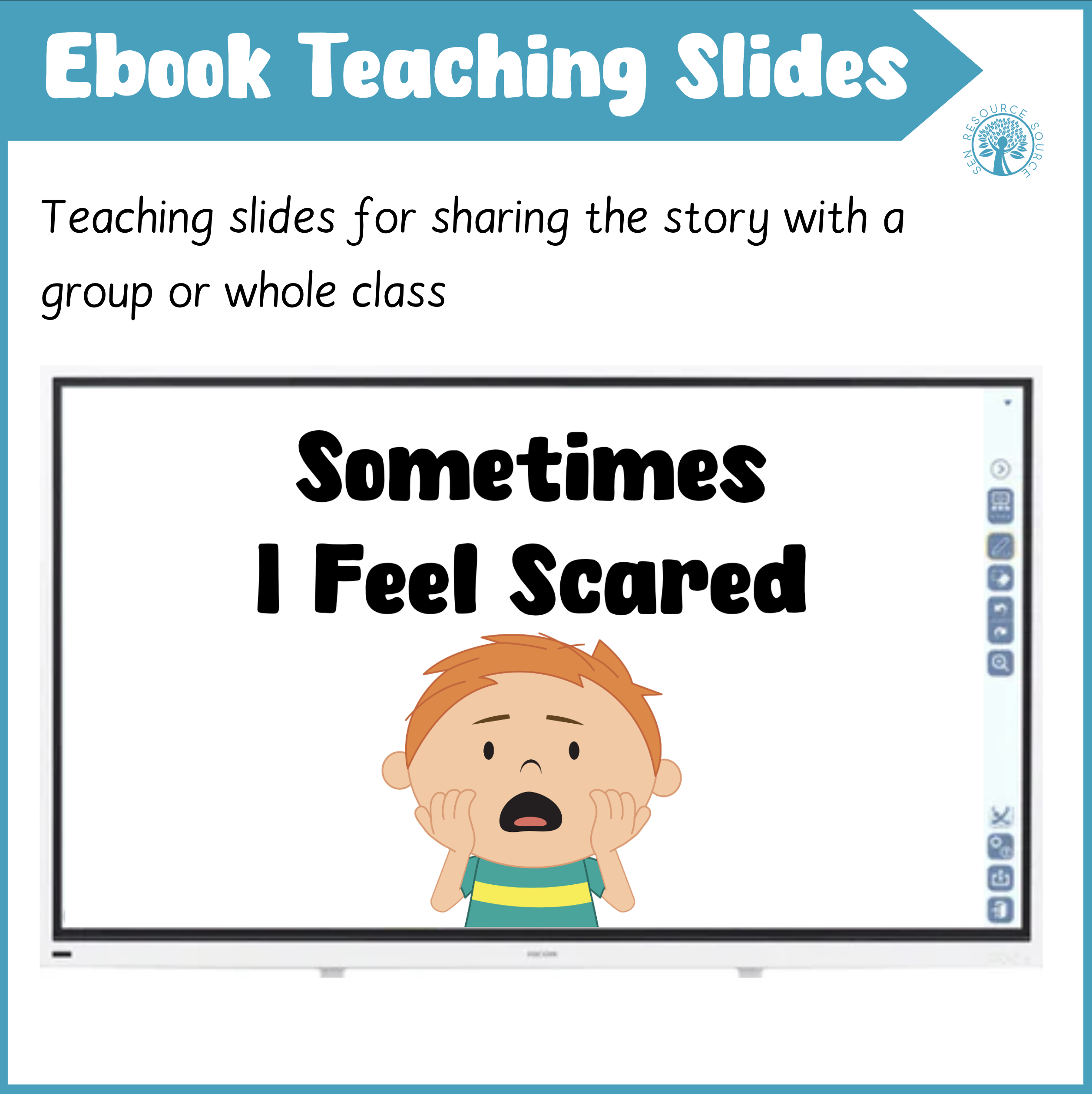 Sometimes I Feel Scared Social Story - TeacherStore.io™