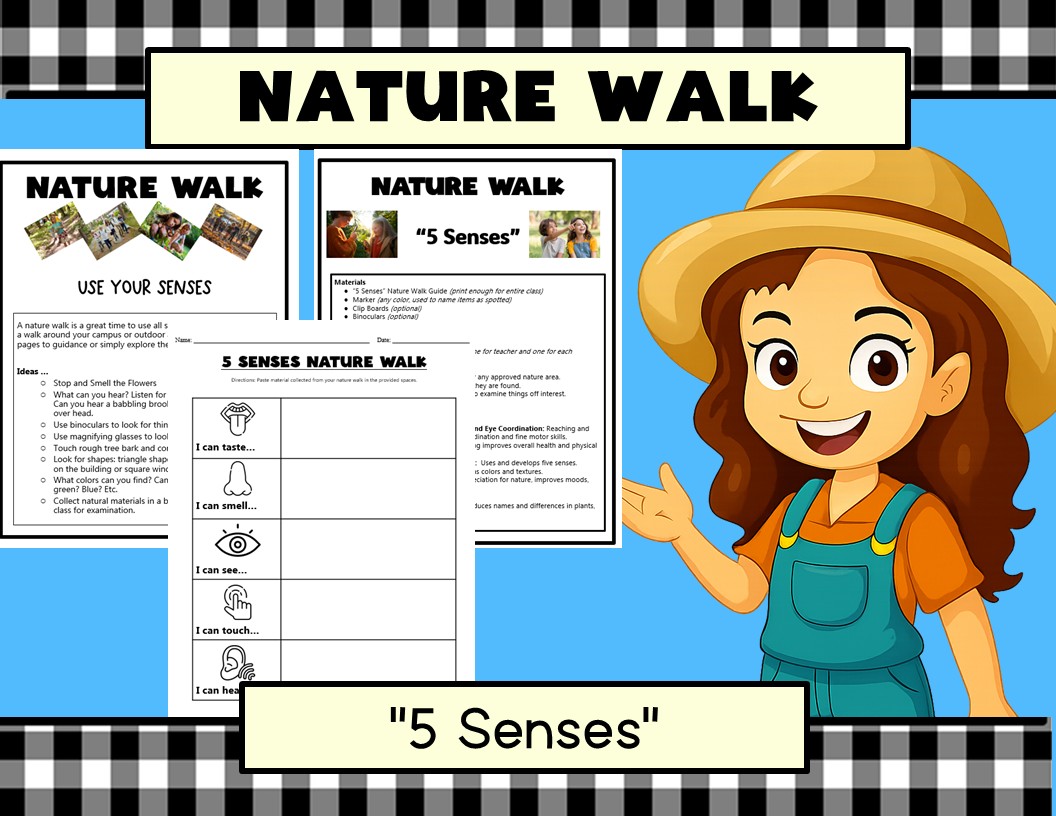 5 Senses Outdoor - Nature Walk - TeacherStore.io™