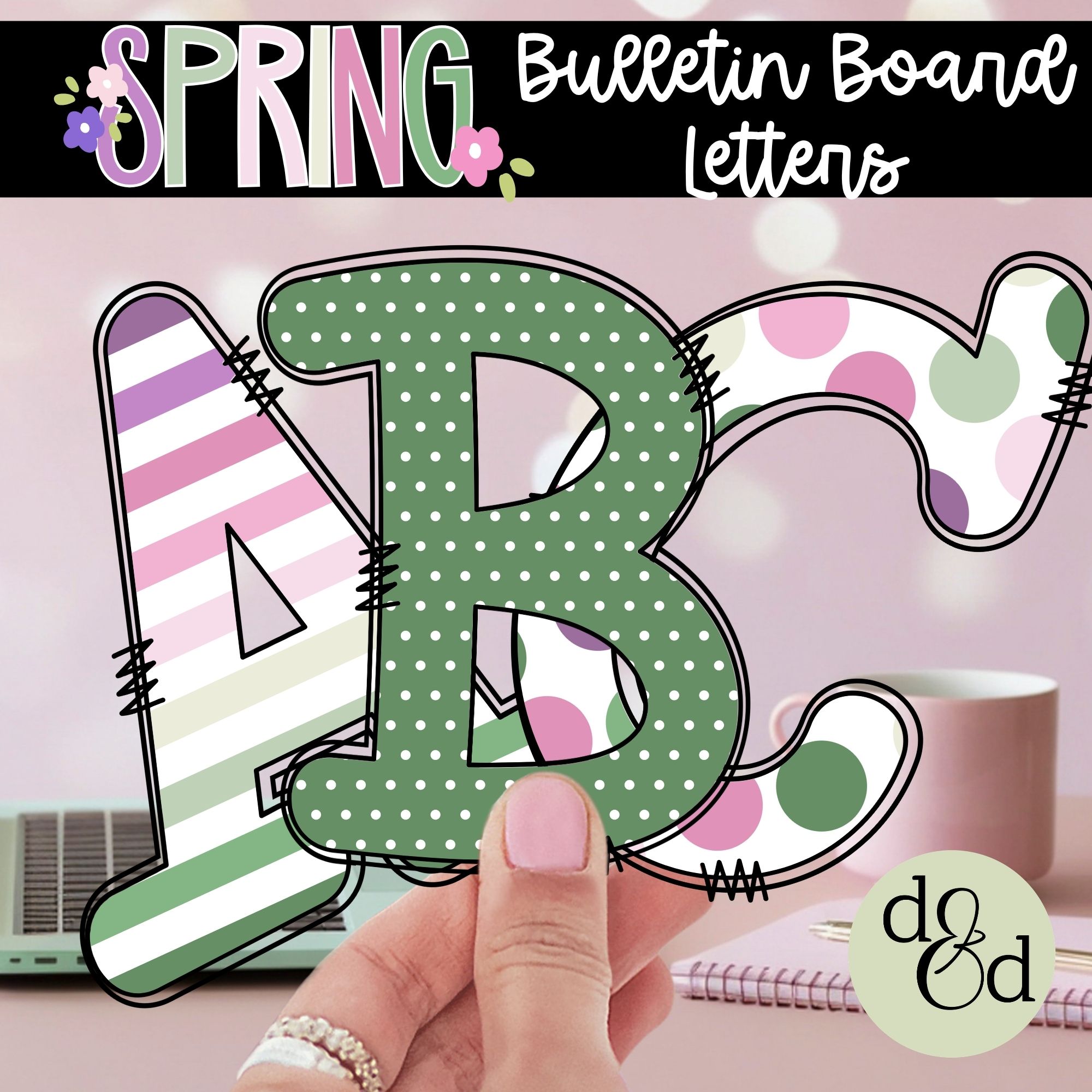 Printable Spring Bulletin Board Letters, Spring Classroom Decor ...